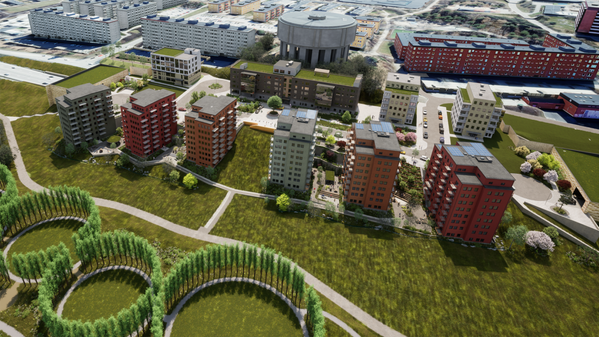 Lägenheter i Tensta - Tenstaterrassen - ByggVesta